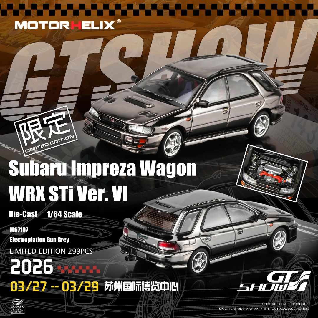 *PRE-ORDER* Motorhelix Subaru Impreza Wagon WRX STi Ver. VI | 2026 GT
